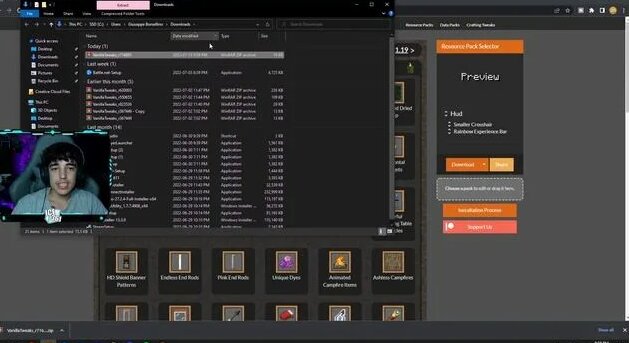 Custom Hotbar EASY Minecraft 1.19 Java & Bedrock | How To Customize ...
