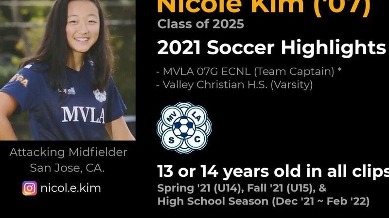 Nicole Kim Soccer Highlights - 2021 ECNL Spring (U14) & Fall (U15 ...