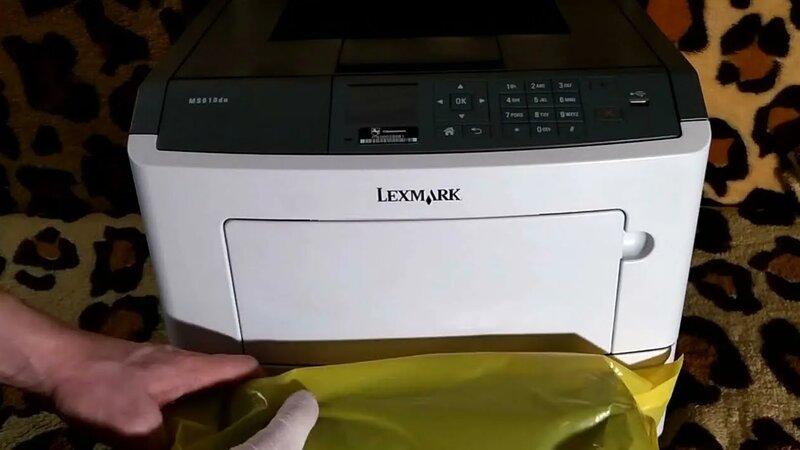 How to remove and install toner cartridge in MS610dn Lexmark Laser ...