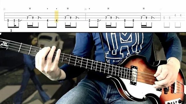 The Beatles - Something /// BASS LINE [Play Along Tabs] - Смотреть онлайн в поиске Яндекса по Видео