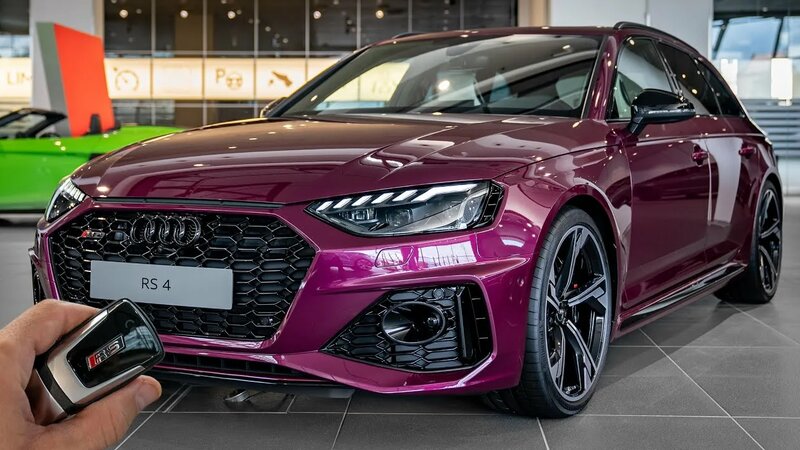 2023 Audi RS4 Avant (450hp) Berry Pearl Effect - Sound & Visual Review!