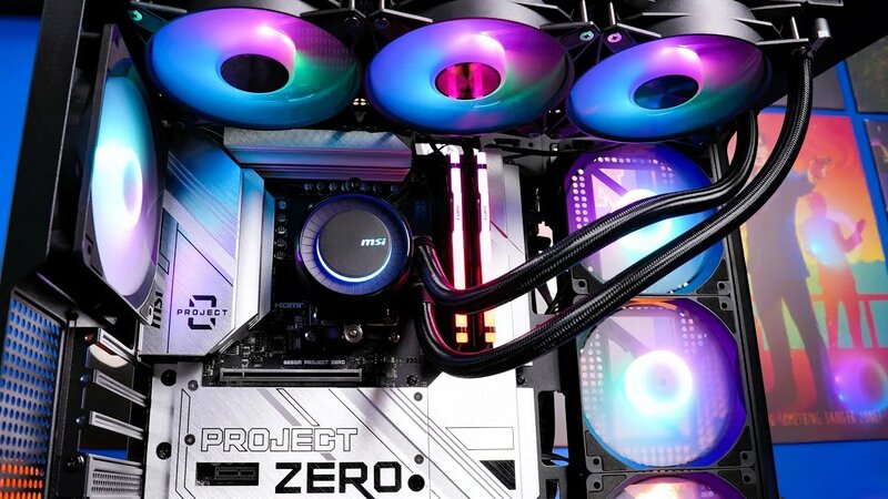 MSI MAG Coreliquid E360 AIO Install guide (AMD AM5 setup and rear ...