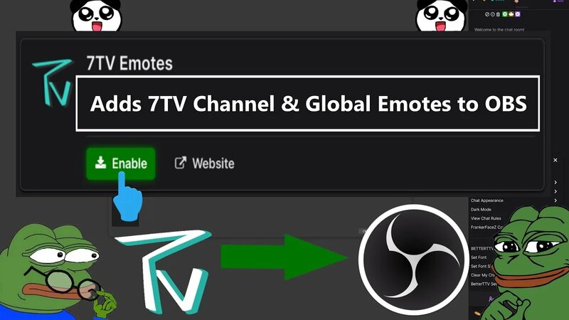 How to enable 7TV emotes in OBS Studio - Смотреть онлайн в поиске ...
