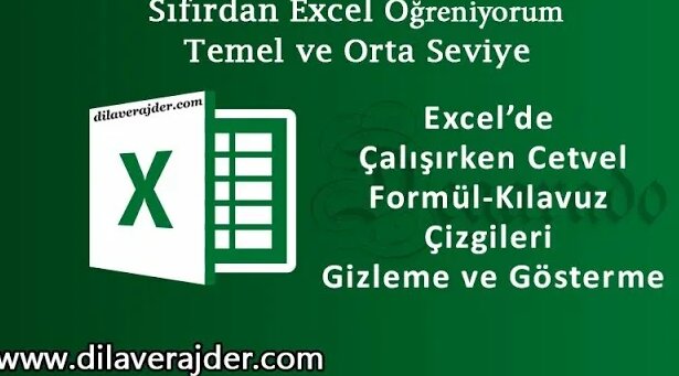 Excel Eğitim Dersleri 28 - Çalışırken Cetvel-Formül-Kılavuz Çizgileri ...