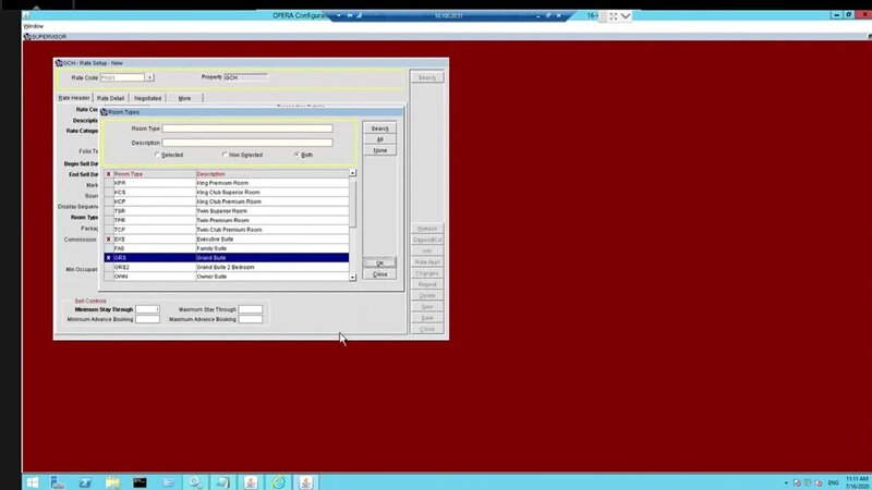 How to create rate code in Opera PMS Tutorial | كيفية إنشاء كود معدل في ...