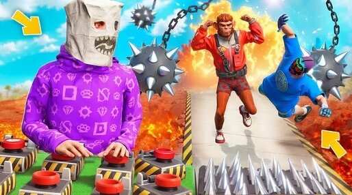 Я Включил ВСЕ Ловушки, Чтобы Победить! Смертельный Забег В ГТА 5 ...