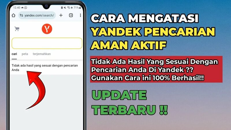 Cara Mengatasi Yandex Ada Tulisan Safe Search Mode Enabled di Google Chrome