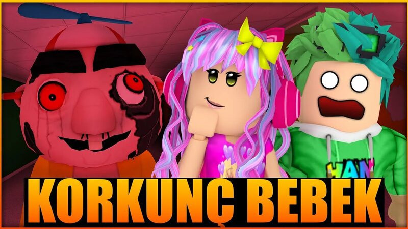 Dev korkunç bebekten kaçış | roblox baby roby escape [ horror ] | han ...