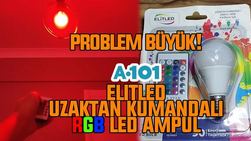 A101 Elitled RGB Led Ampul | Uzaktan Kumandalı RGB Led Ampul | En Büyük ...