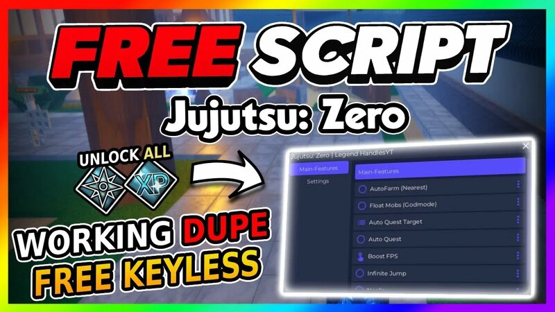 Jujutsu: Zero Script *NO KEY* - Godmode, AUTO Quest, Autofarm + More ...