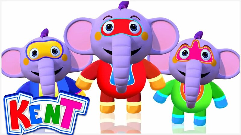 Kent The Elephant | Superhero Morning Routine | Learning Cartoons For ...
