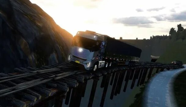 ETS2 | Foton Auman Galaxy 6x4 tractor truck on the world's most ...