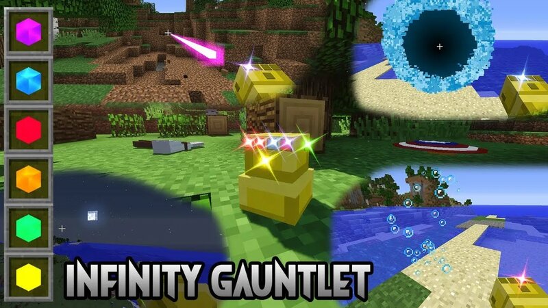 จะเกิดอะไรขึ้น ถ้ามี Infinity Gauntlet ใน Minecraft [Minecraft Infinity Gauntlet Mods] - Yandex ...