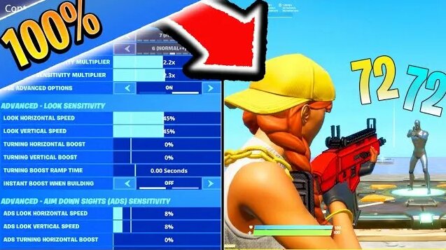 Change This Setting for Perfect AIM! BEST Fortnite Settings PS4/XBOX ...