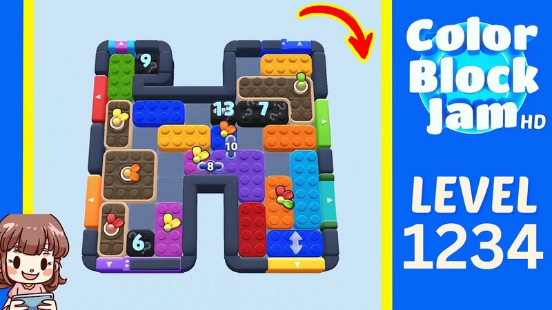 Color Block Jam Level 1234 Solution Walkthrough - Смотреть онлайн в ...