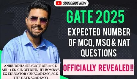 GATE 2025 Official Update : GATE 2025 Expected Number of MCQ, MSQ and ...