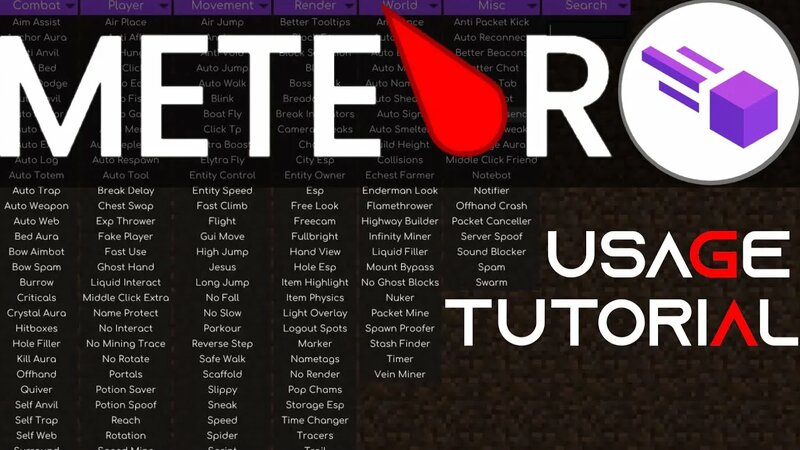 How To Use Meteor Client - Minecraft Java Edition ¦ Meteor Client 1.21 ...