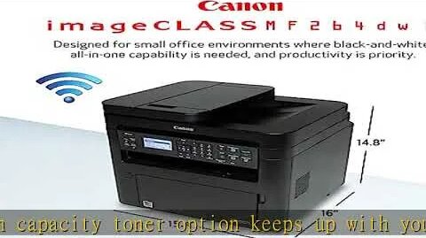 Canon imageCLASS MF264dw II Wireless Monochrome Laser Printer, Print ...