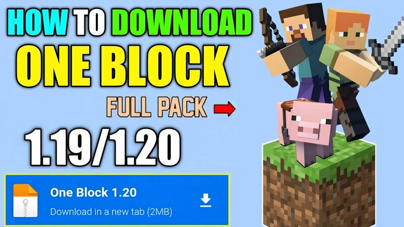How to Download and Install ONE Block Survival World in Minecraft 1.20 ...