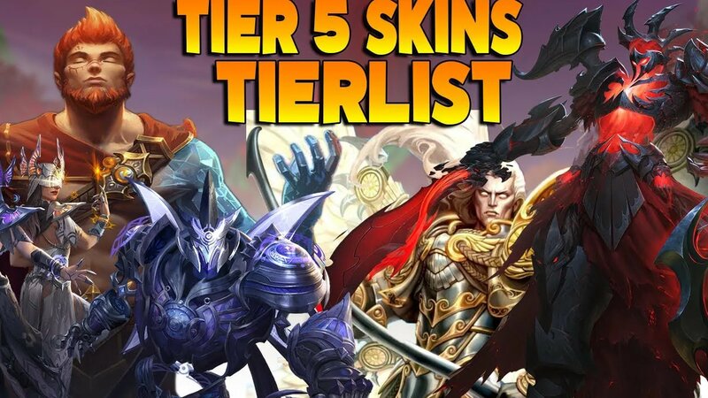 Ranking Every TIER 5 SKIN IN Smite! Which T5 IS THE BEST SKIN?! - Tier ...