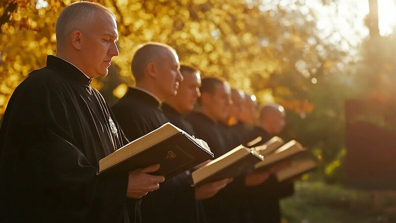 Gregorian Chants in Autumn Light | Monastery Choir in Prayer of Monks ...