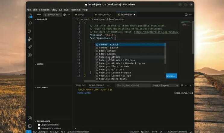 vscode vscodium Запуск файла скрипта javascript в терминале на Node.js - Как настроить — Видео ...