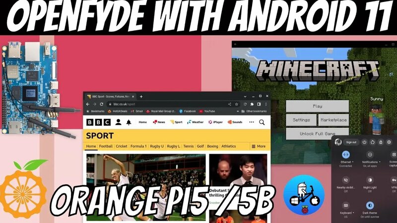 Openfyde. Chrome OS with Android Apps for Orange Pi 5 and 5B