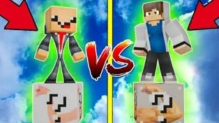 ДРЫЩ ЛАКИ БЛОК VS Качок ЛАКИ БЛОК! НУБ Против ПРО! Выжить НА 1 Блоке ...