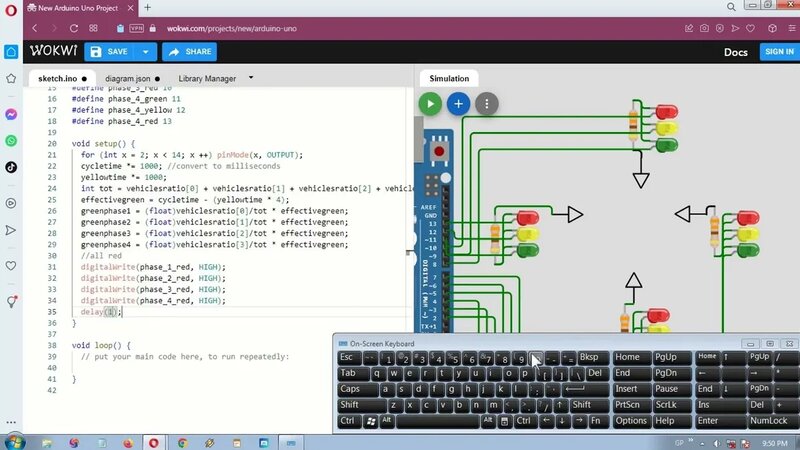 Traffic Light Simulator: Wokwi Web Based Virtual Arduino Simulation ...