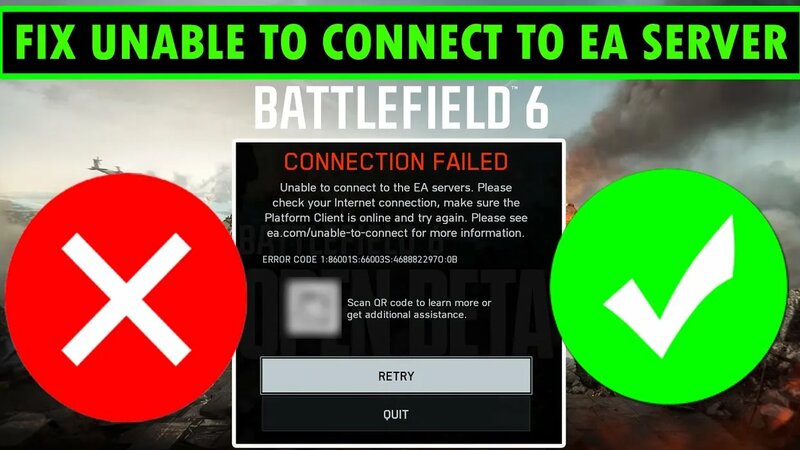 Fix Battlefield 6 Unable To Connect To EA Servers Error | Fix Connection Failed or Undefined ...