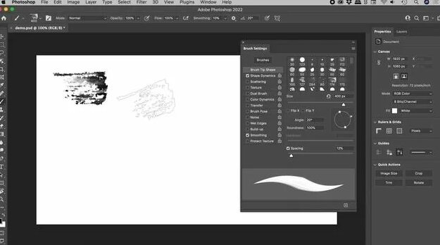 How to Rotate Brush in Photoshop (Change Brush Tip Angle) - Смотреть ...