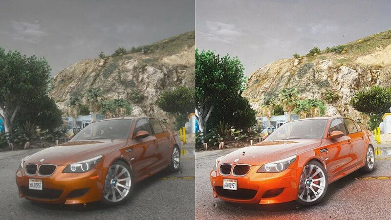 GTA 6 Level Graphics? DubstepZz ReShade Side by Side Comparison! QuantV ...
