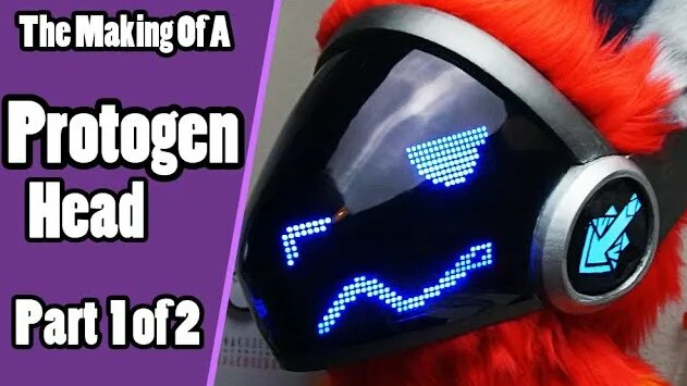 The Making Of A Protogen Head #1// Preparing Head Base & Assemble LED ...