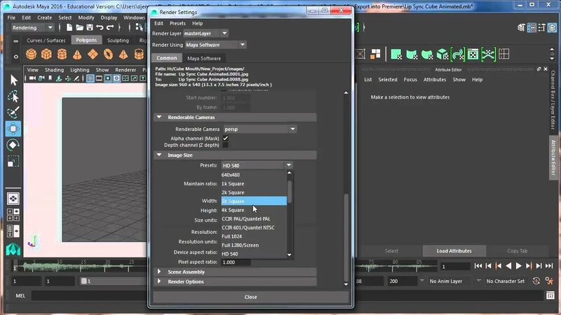 Export Image Sequence in Maya Tutorial - Смотреть онлайн в поиске ...