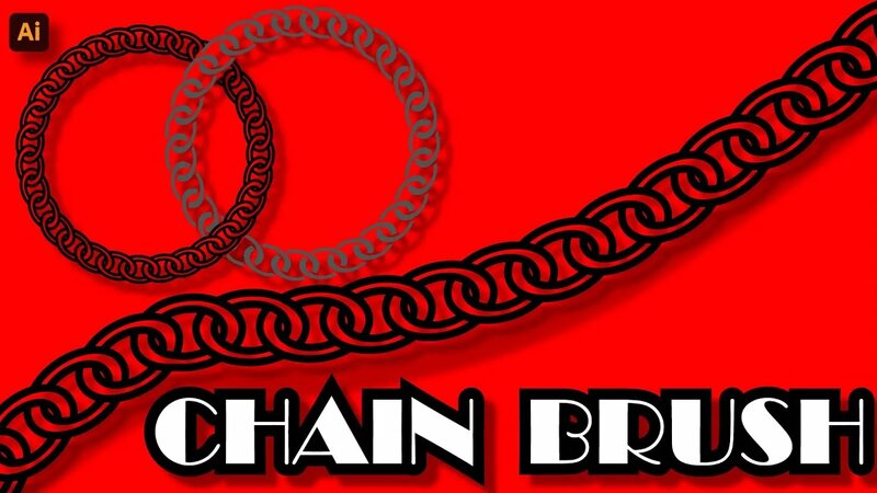 Chain Brush Vector | How to make chain brush in Adobe Illustrator ...