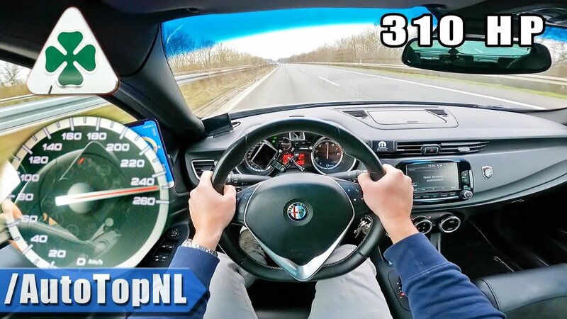 310hp Alfa Romeo Giulietta QV TOP Speed on Autobahn [NO Speed Limit] by ...