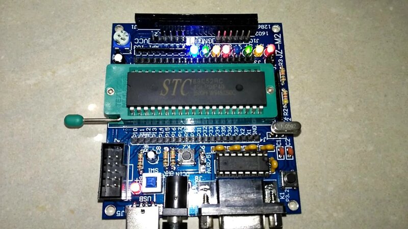 DIY Stc89c52 Microcontroller Programming LED 51單片機 - Yandex Video ...