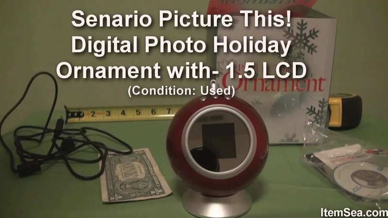 Senario Picture This! Digital Photo Holiday Ornament with 1.5 LCD ...