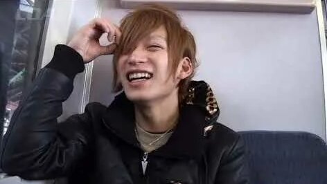 Manato smiling and laughing during a date