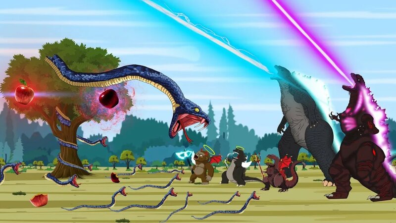 IF Godzilla vs SHIN Godzilla: Angels & Demons | 30 Minutes Funny ...