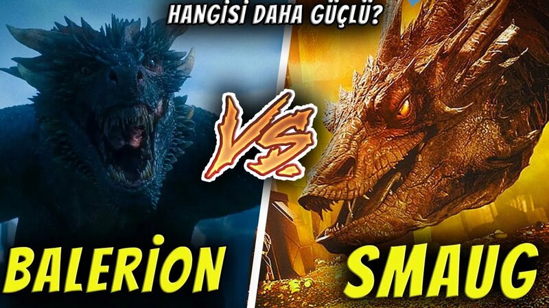 Balerion VS Smaug | Kim Kazanır? - House Of The Dragon / Rings Of Power ...