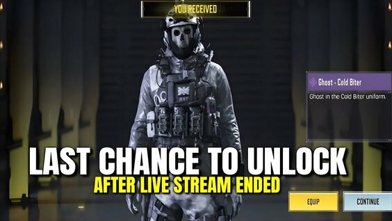 Unlock FREE Ghost Cold Biter Skin in Cod Mobile | After Call of Duty ...