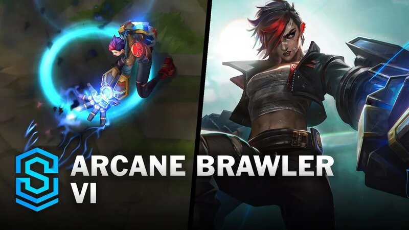 Arcane Brawler Vi Skin Spotlight - Pre-Release - PBE Preview - League ...