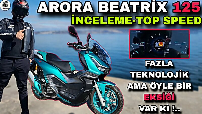 Arora beatrix 125 (150cc) inceleme ve top speed & teknoloji dopdolu ama ...