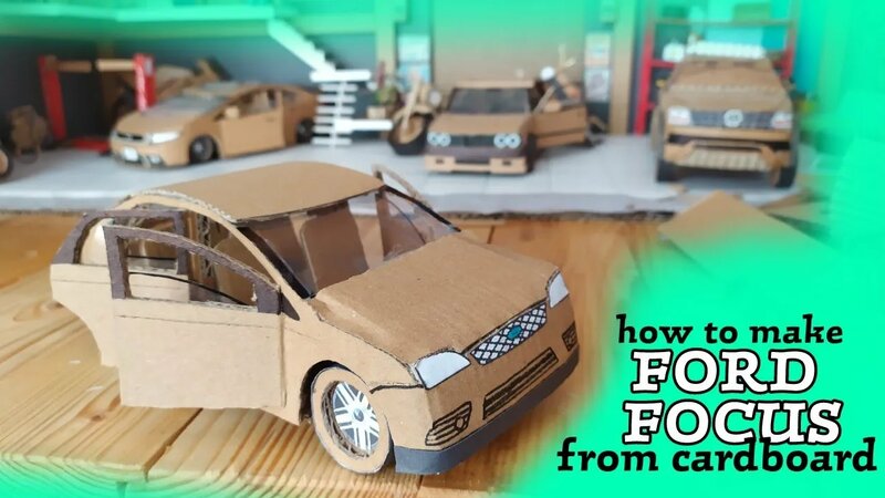 Kartondan Araba Yapımı / Maket FORD Focus / How To Make Car From ...