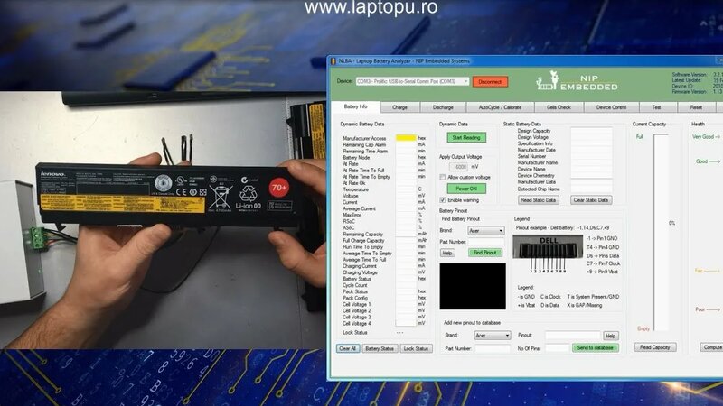 How to Reset and Repair Lenovo Battery with Bq8030a chip using NLBA ...