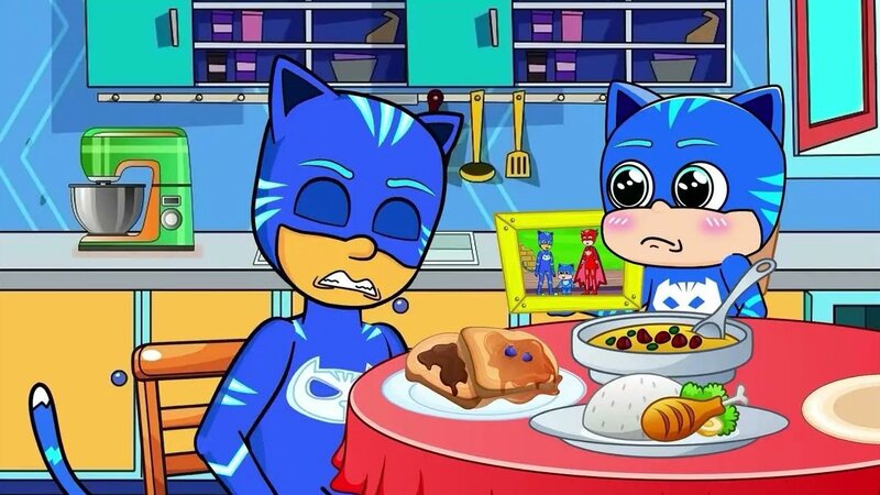 BABY Catboy, Don't Give Up! Catboy! Catboy Sad Backstory | PJ Masks 2D ...