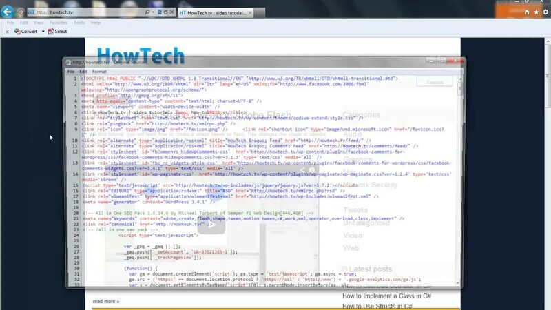How to View Website Source Codes - Yandex Video aramada çevrimiçi izle