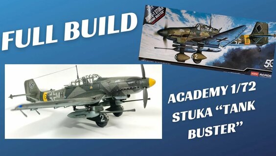 Building the Academy 1/72 Ju-87G Stuka “Tank Buster”—Full Model Build - EroFound