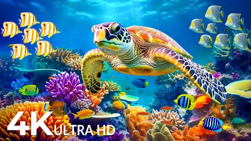 Underwater World 4K Ultra HD | Rare & Colorful Sea Life Video ...
